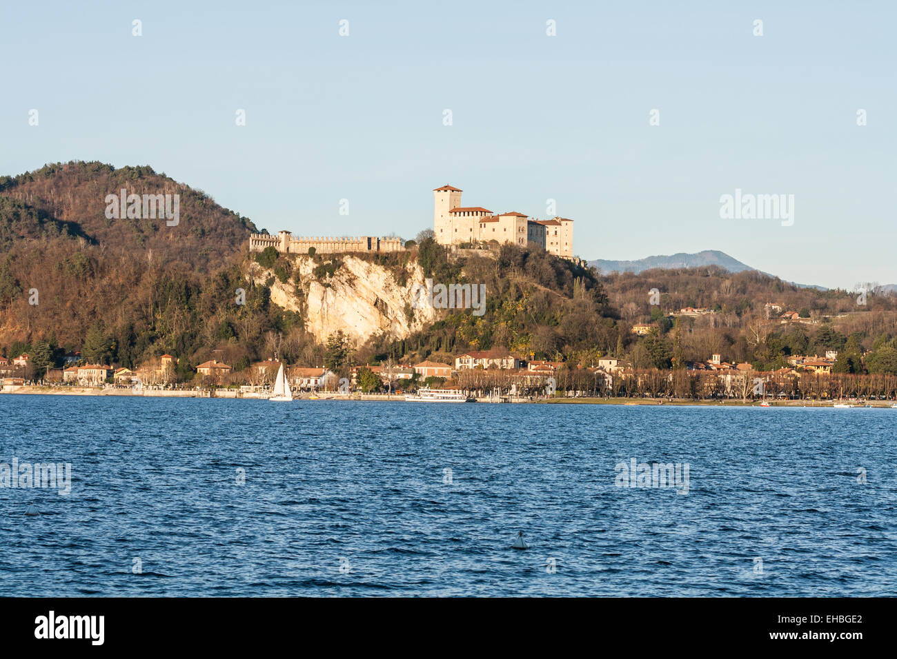 The fortress of Angera, Lake Maggiore, Lombardia, Italy Stock Photo - Alamy