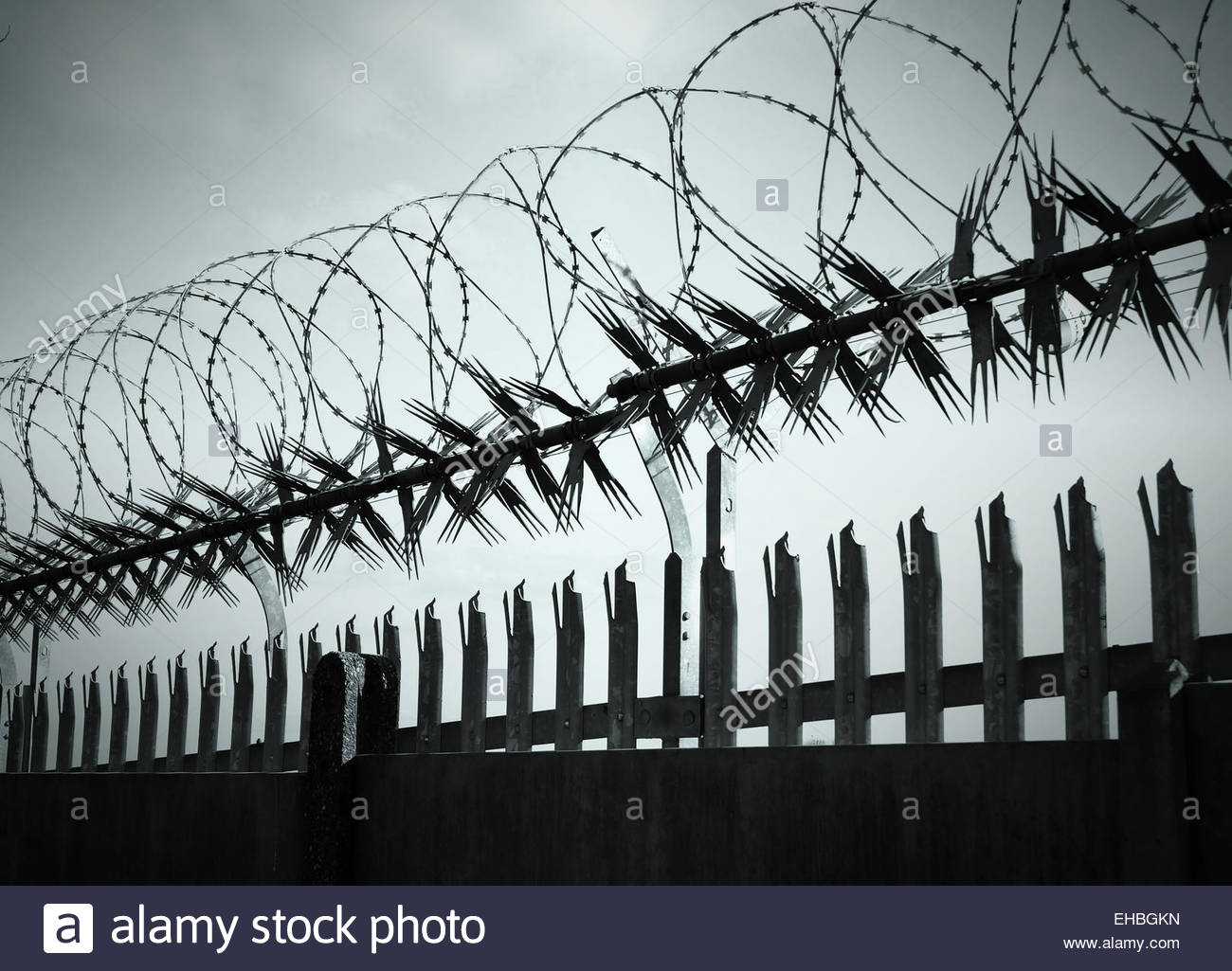 Spiked Fence High Resolution Stock Photography and Images - Alamy