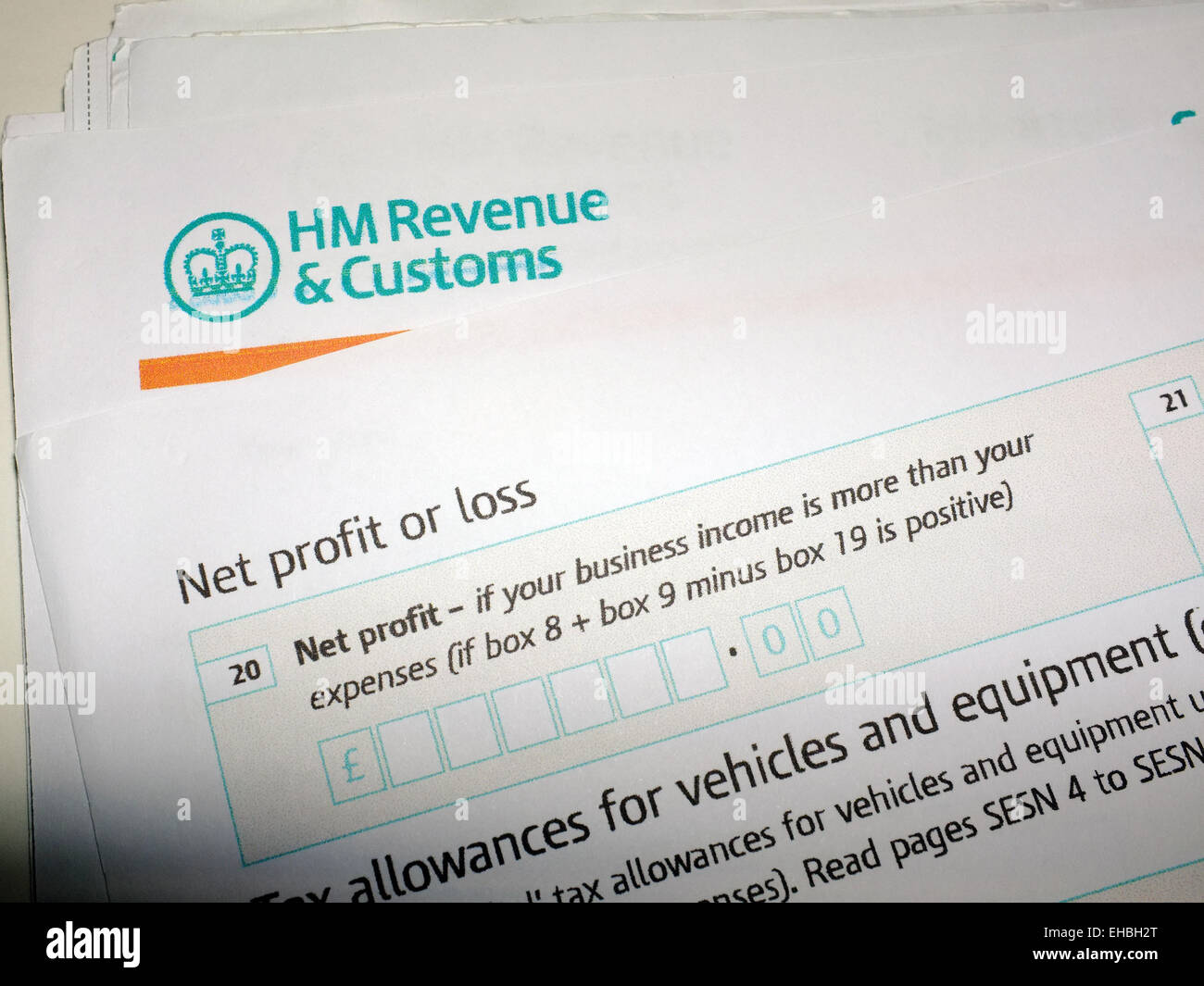 HMRC self-employed tax return paperwork Stock Photo - Alamy HMRC self-employed tax return paperwork Stock Photo - Alamy