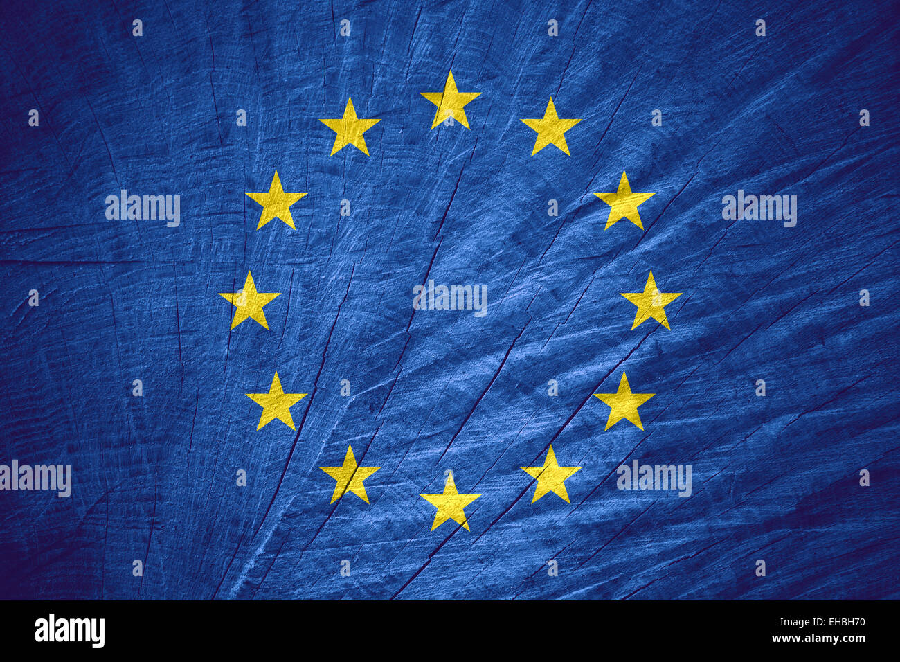 European Union flag or Europe banner on wooden texture Stock Photo - Alamy