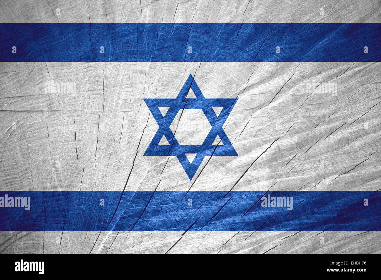 Israel flag or Israeli banner on wooden texture Stock Photo - Alamy
