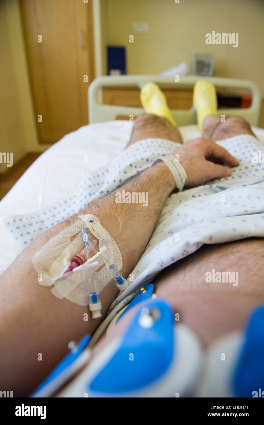 A man has a blood test in a hospital Stock Photo - Alamy