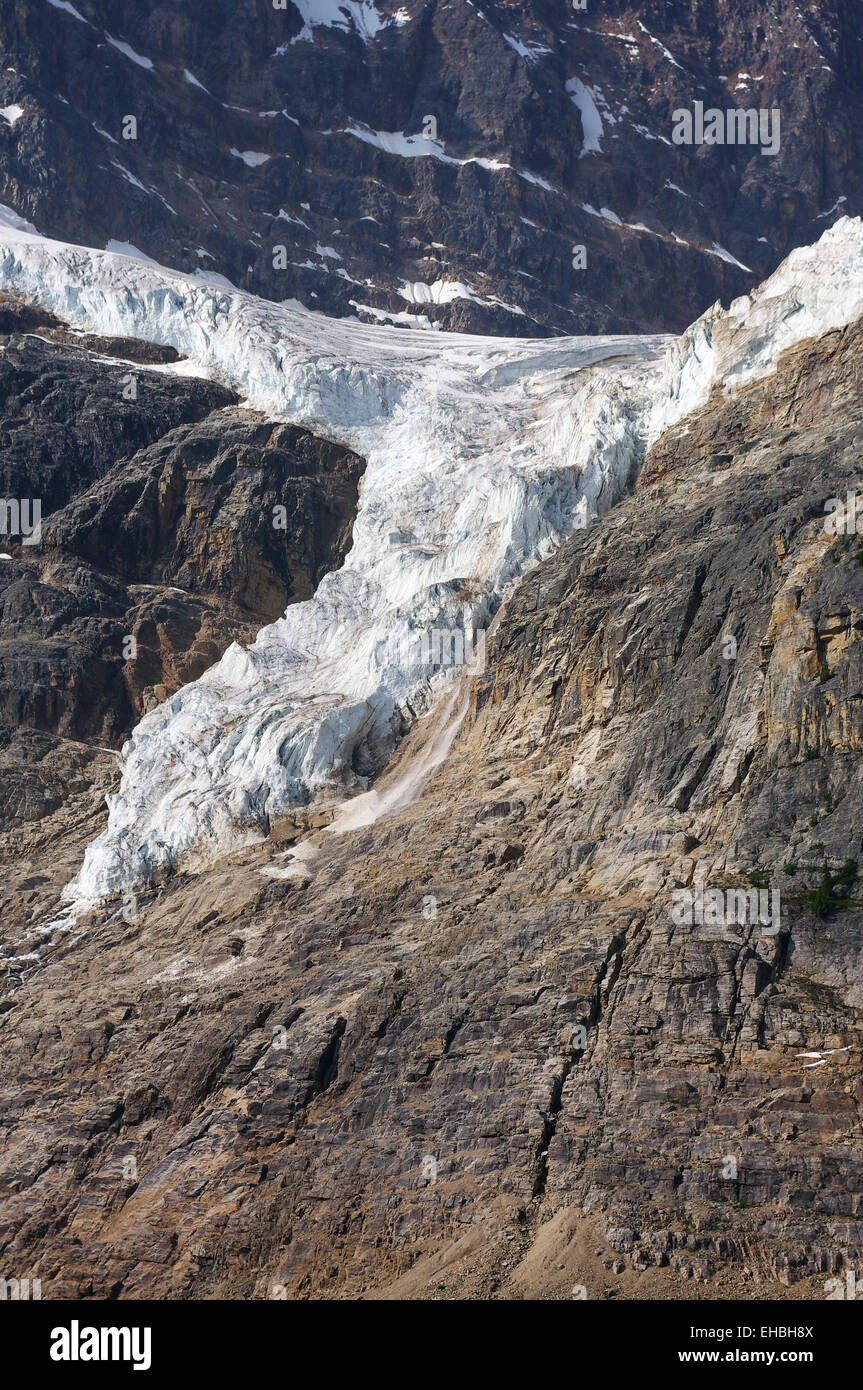 Angel Glacier, on the North face of Mount Edith Cavell, in Jasper ...