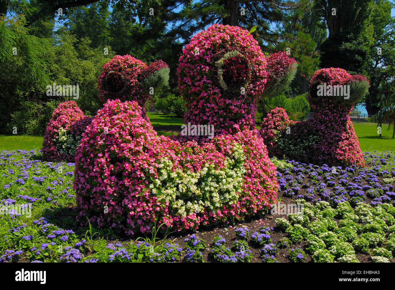 Mainau, Flower Island, Flowers sculpture, Baden-Wuerttemberg, Germany ...