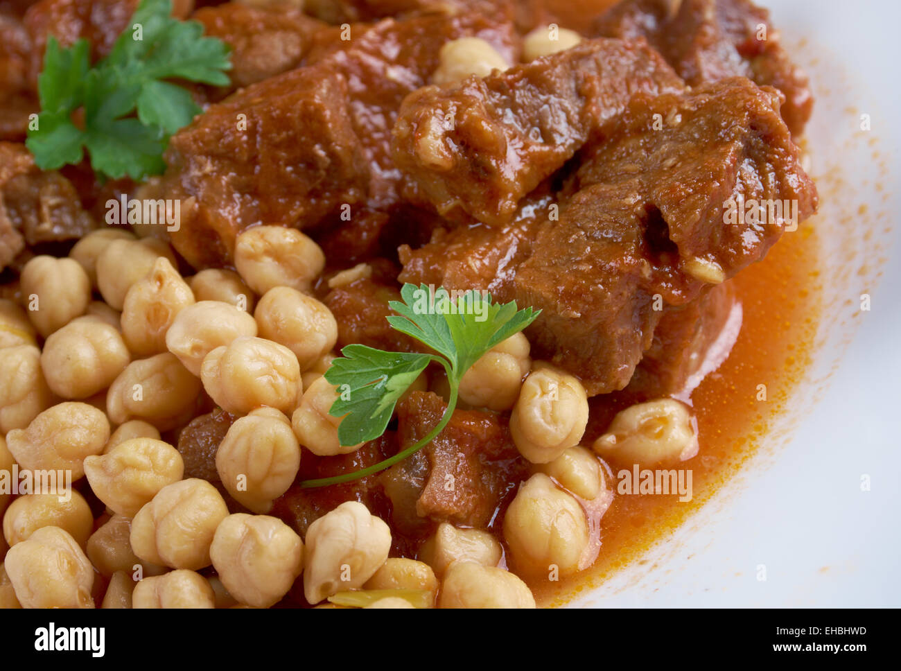 Chtitha Lham – Lamb in a Red Sauce Stock Photo - Alamy