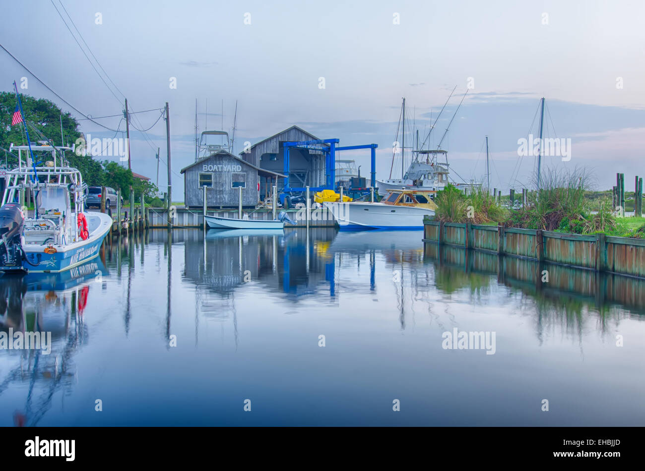Marina work boat hi-res stock photography and images - Alamy