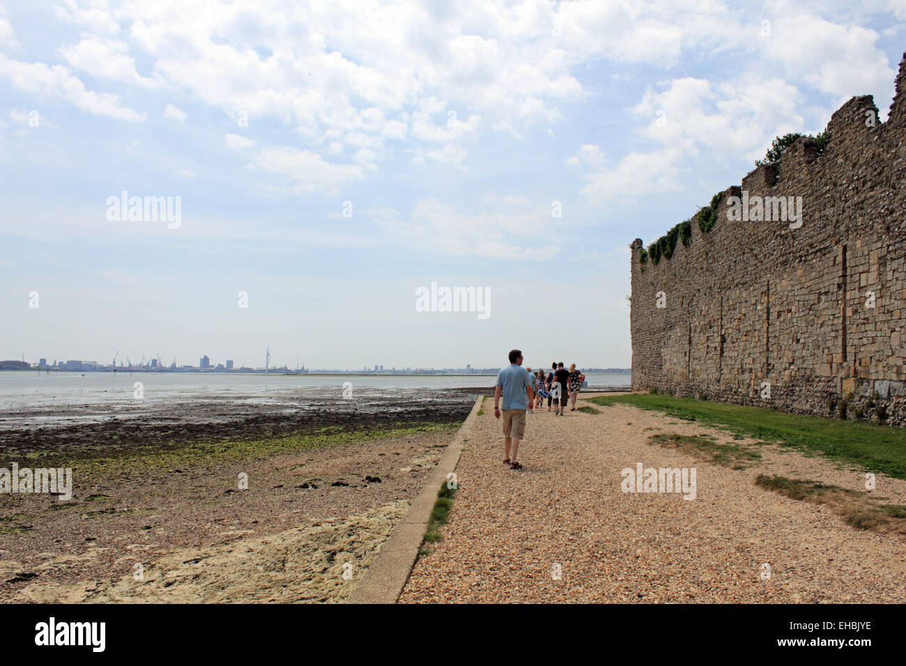 Portchester Castle is a medieval castle in Fareham, Hampshire, England ...