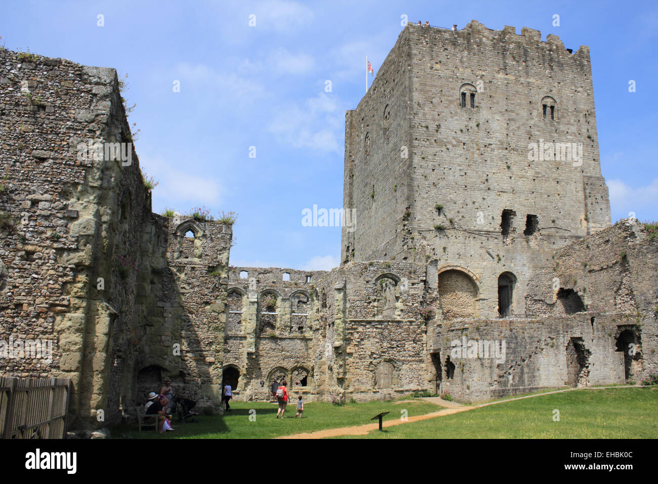 Portchester Castle is a medieval castle in Fareham, Hampshire, England ...