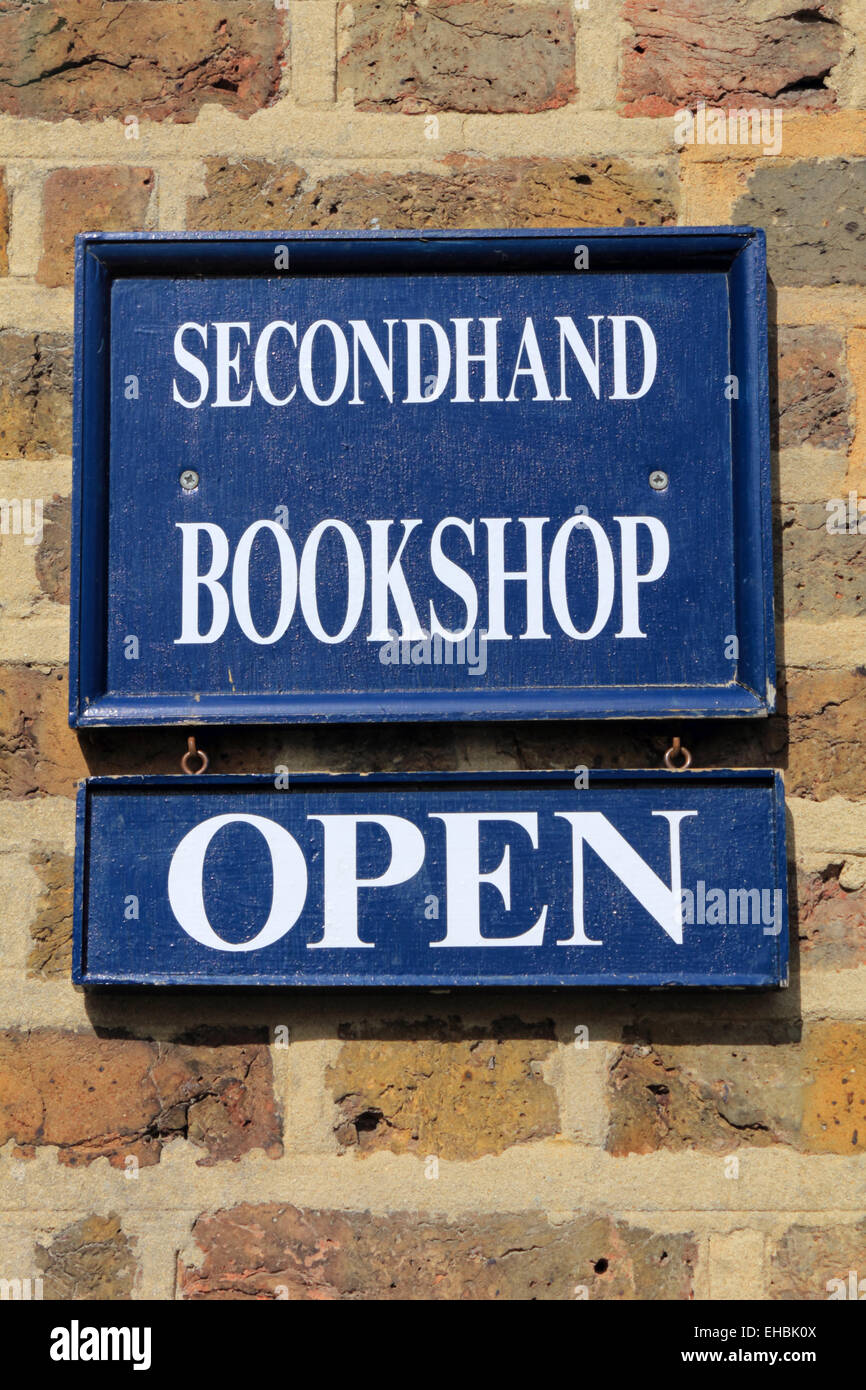 Bookshop open sign hi-res stock photography and images - Alamy