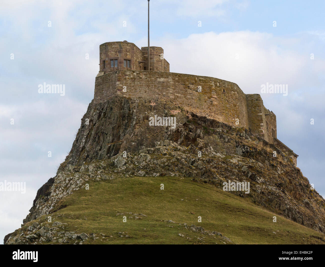 Lindisfarne Castle on Holy Island 16thc fortification changed by Edwin ...