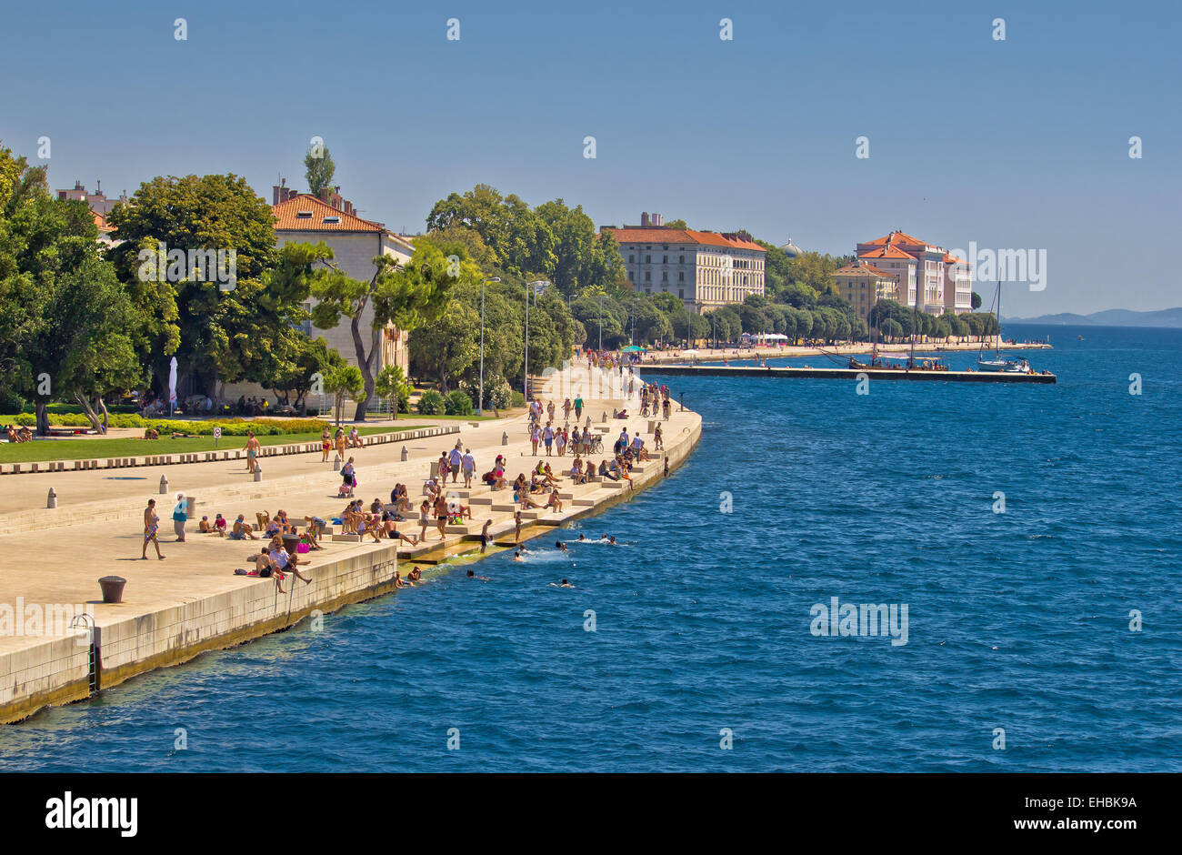 Zadar Riva waterfront view in Dalmatia Stock Photo - Alamy