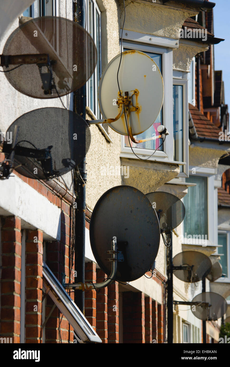 Satellite Dish On Front Of House