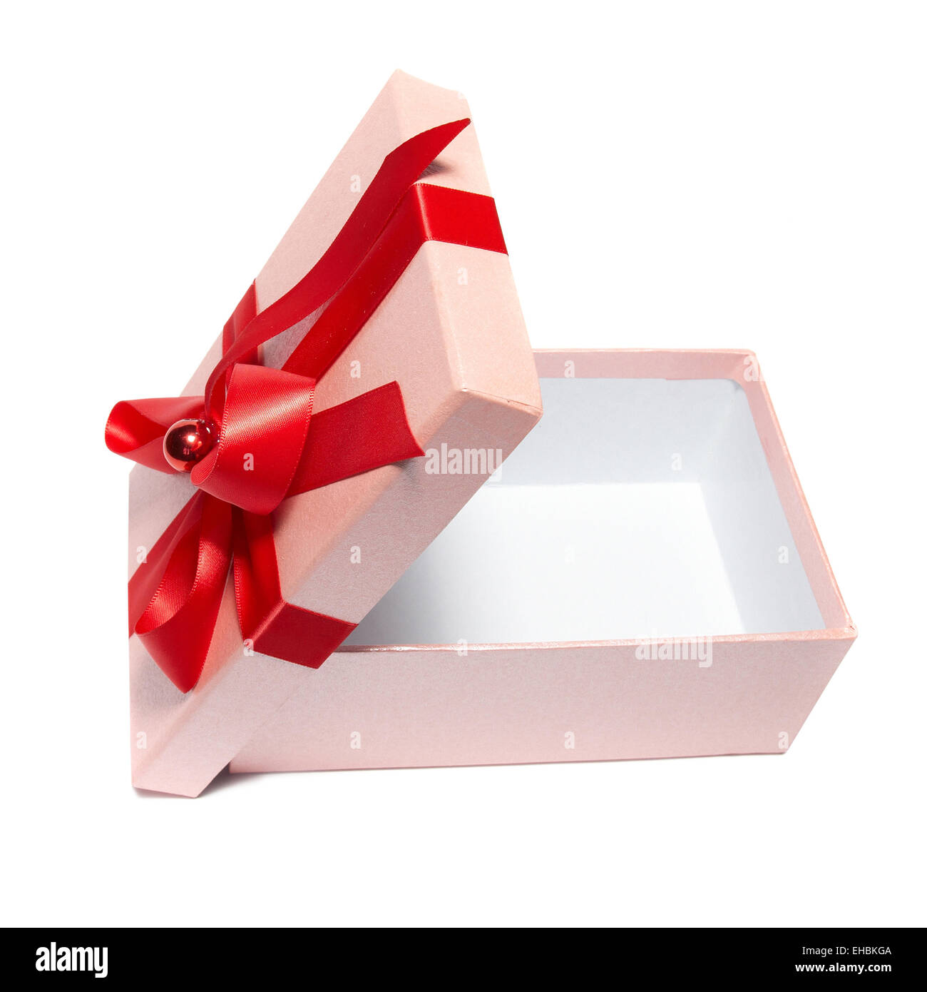 Open gift box isolated on white background Stock Photo - Alamy