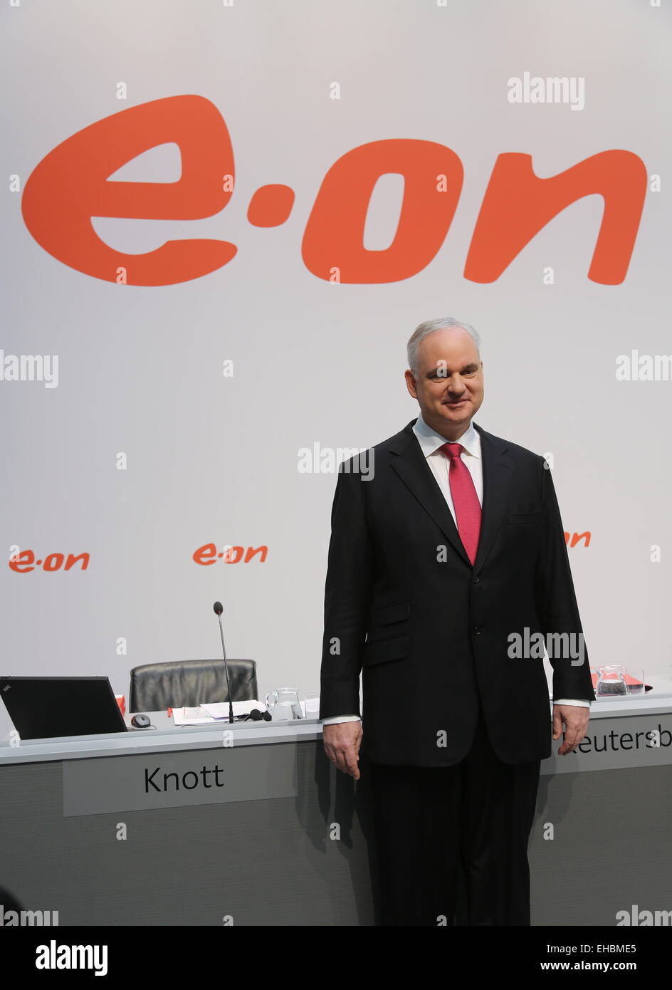 Dusseldorf, Germany. 11th Mar, 2015. Johannes Teyssen, EON AG CEO, annual news conference ...
