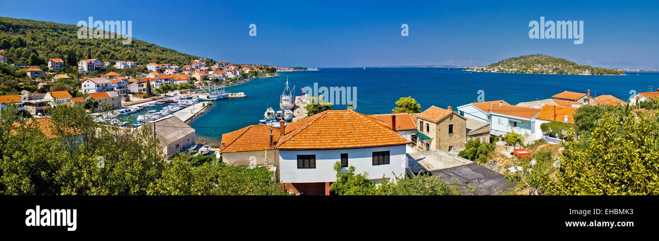 Island of Ugljan colorful panorama Stock Photo - Alamy