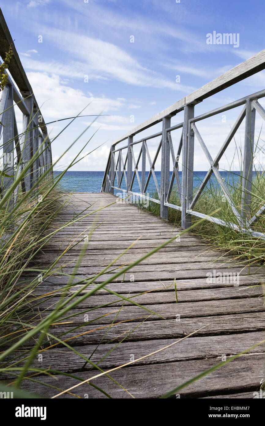 bridge to the ocean Stock Photo - Alamy
