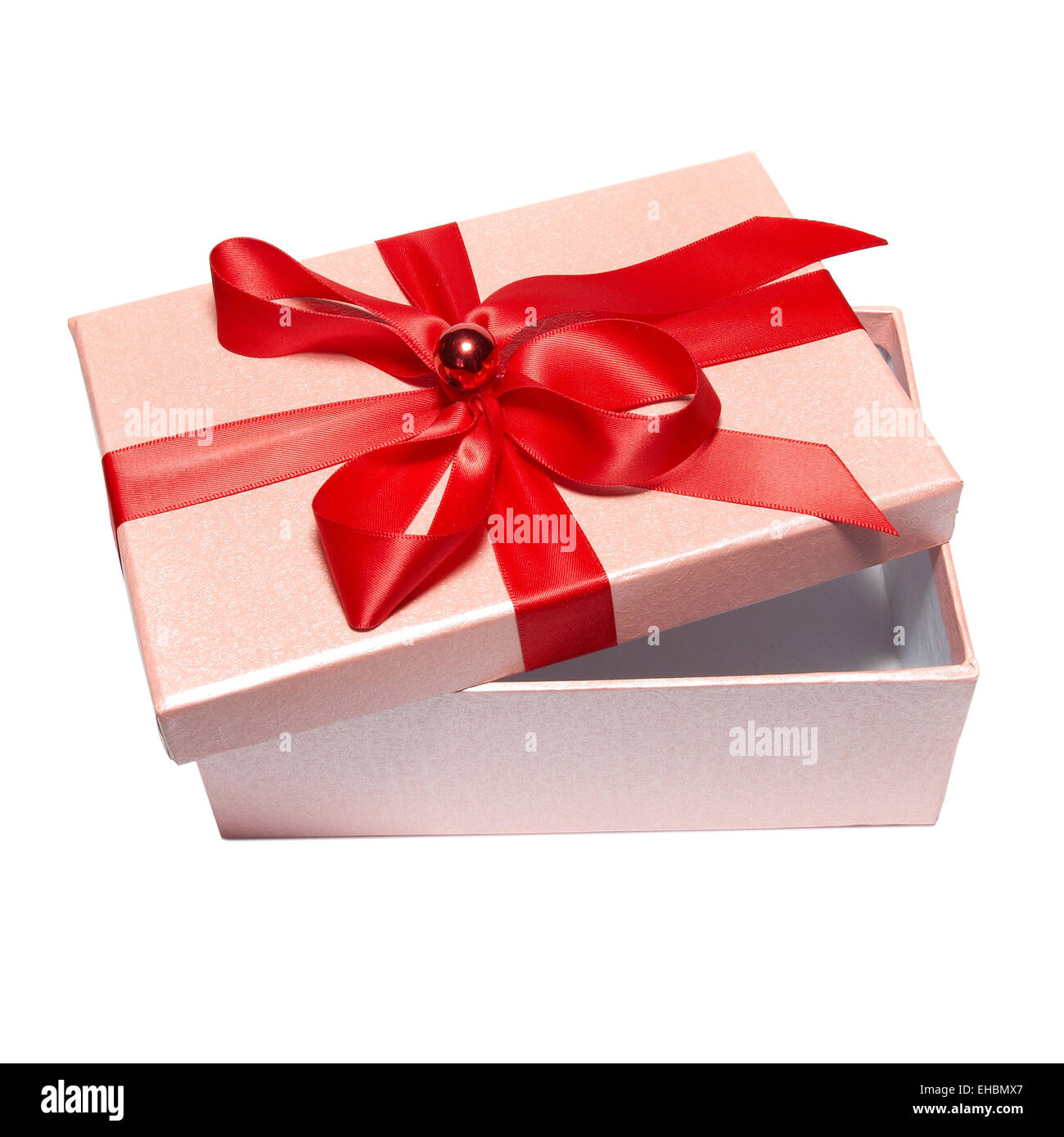 Open gift box isolated on white background Stock Photo - Alamy