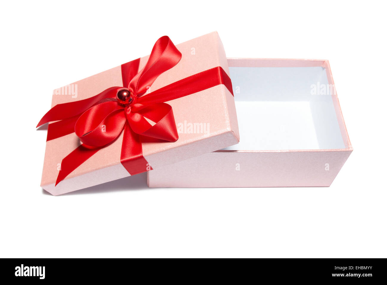 Open gift box isolated on white background Stock Photo - Alamy