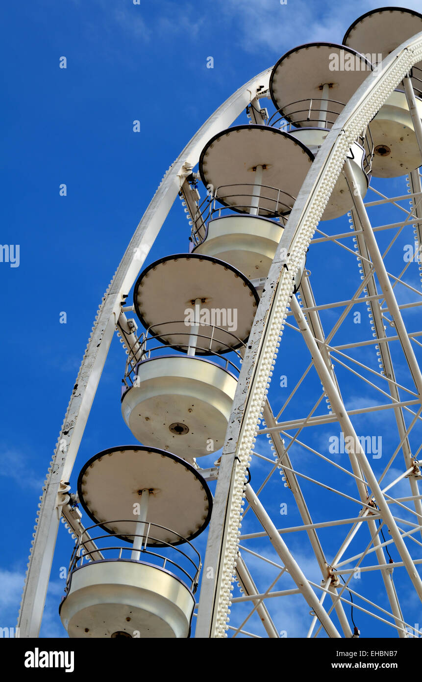 Giant Ferris Wheel Fun Fair Marseille Stock Photo - Alamy
