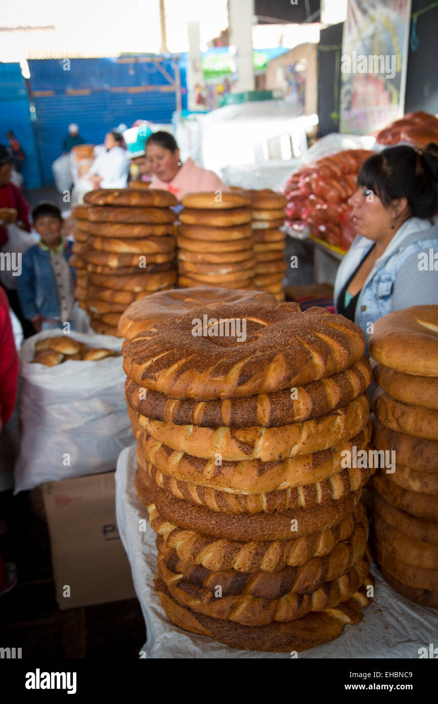 Bread, San Pedro Market, Cusco, Urubamba Province, Peru Stock Photo - Alamy
