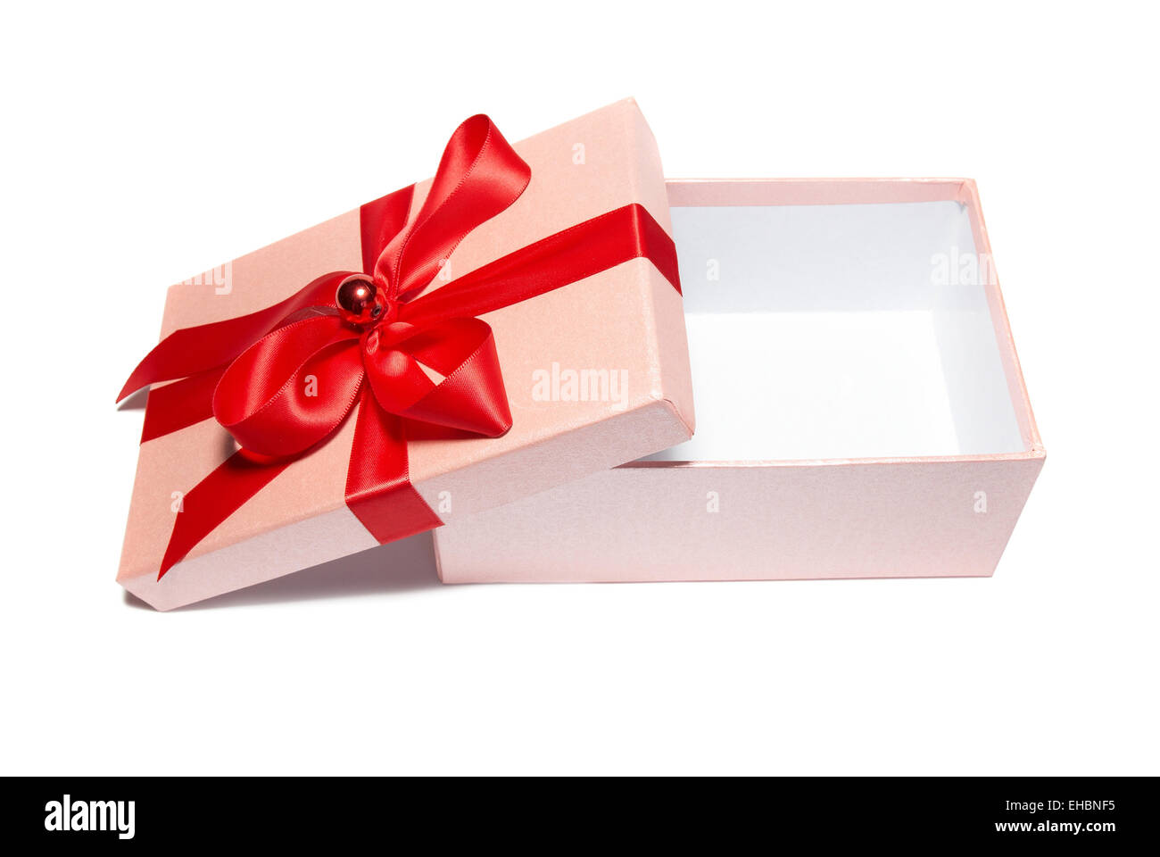 Open gift box isolated on white background Stock Photo - Alamy