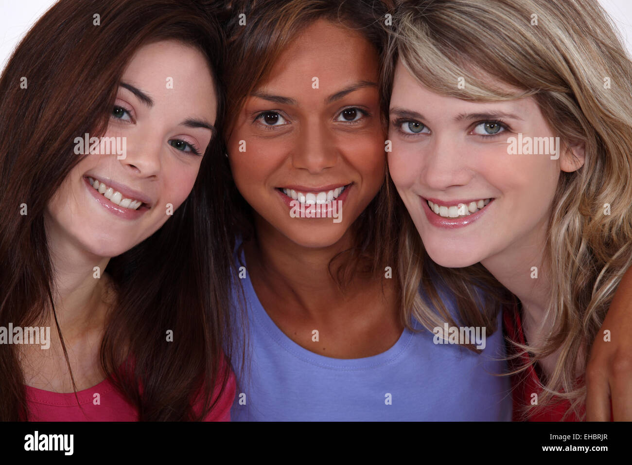 Happy girls girlfriends hugging hi-res stock photography and images - Alamy