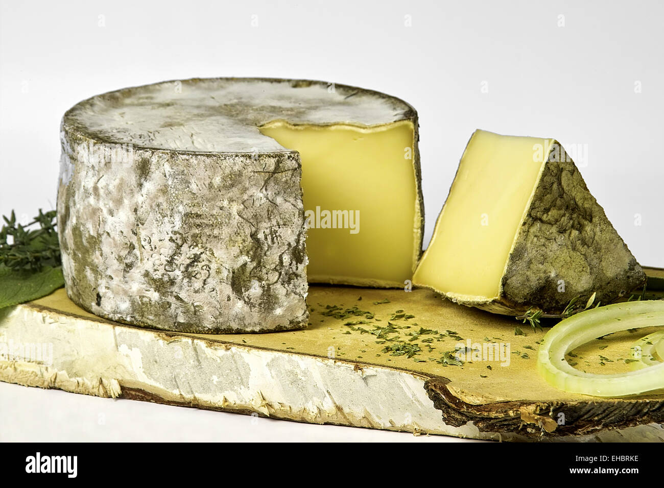 french Tomette cheese Stock Photo - Alamy