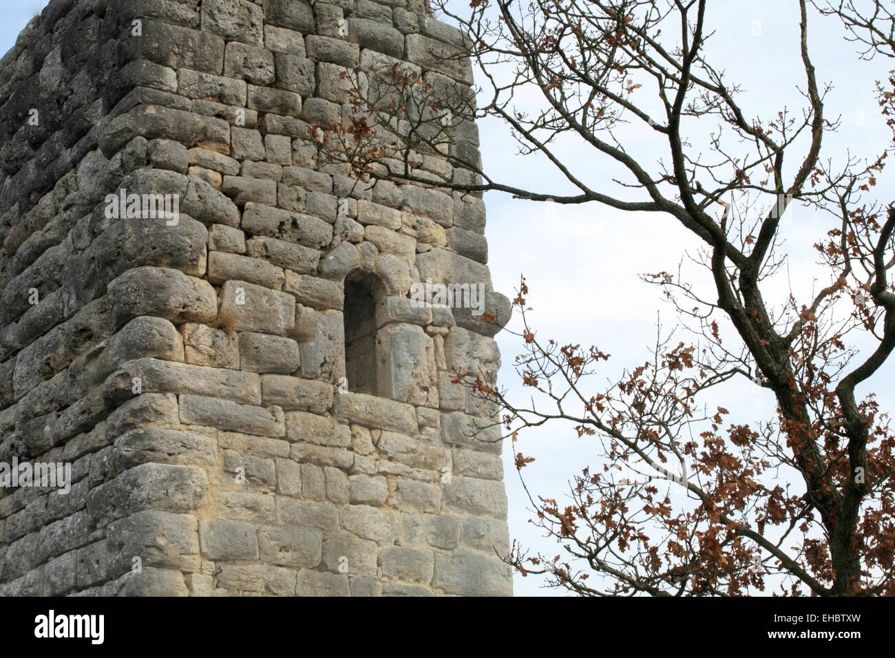 Keep of castle Hohenhundersingen, Germany Stock Photo - Alamy