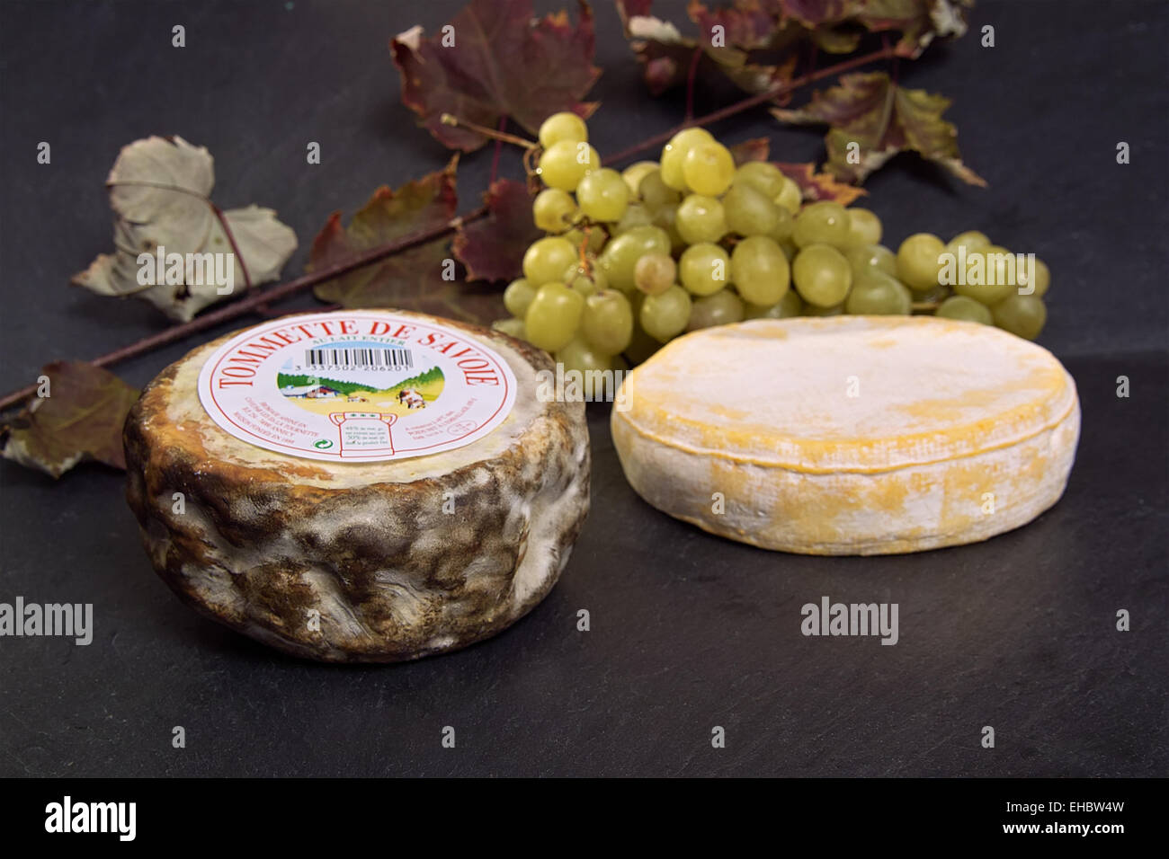 french Tomette cheese Stock Photo - Alamy