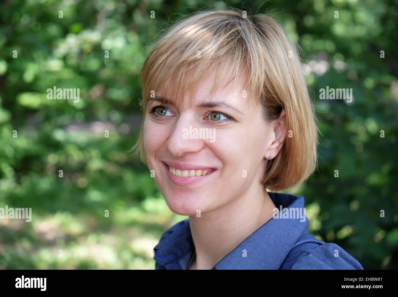 Portrait happy beauty woman hi-res stock photography and images - Alamy