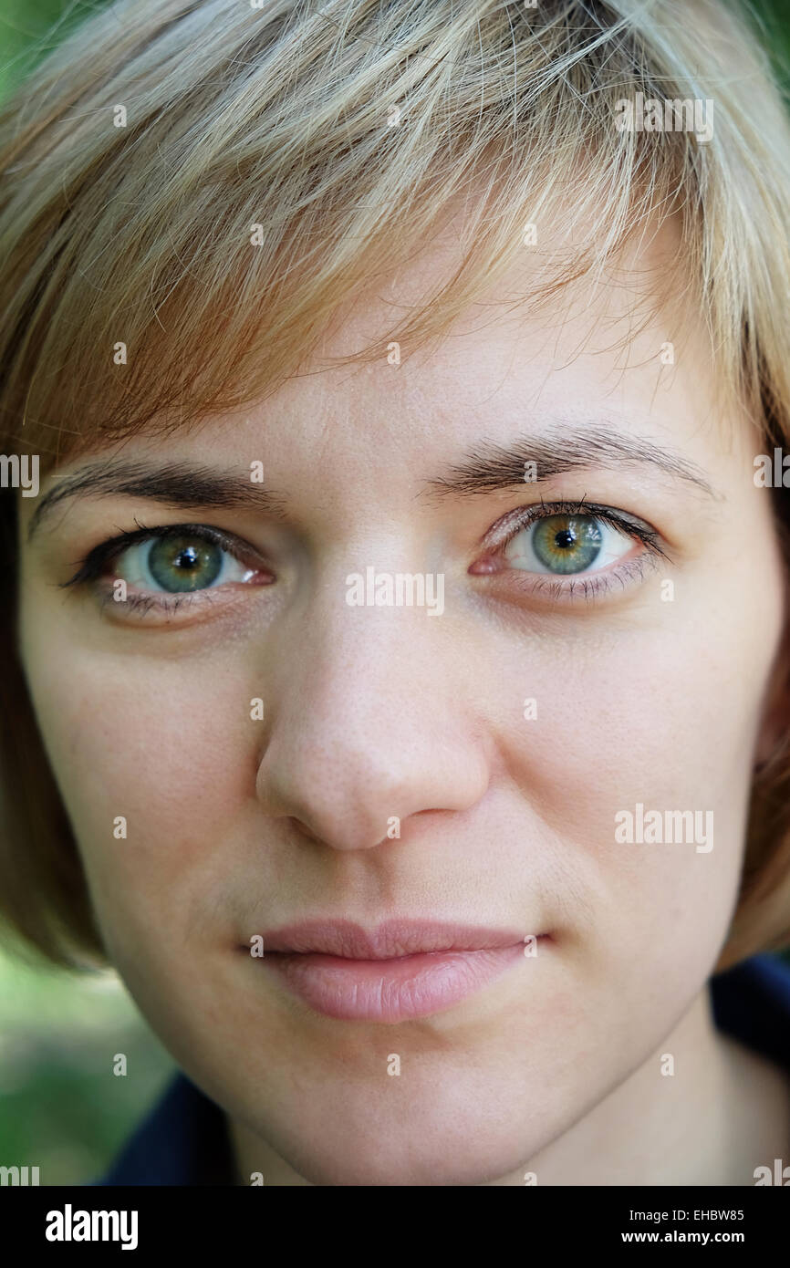 Woman Light Smile Stock Photo - Alamy
