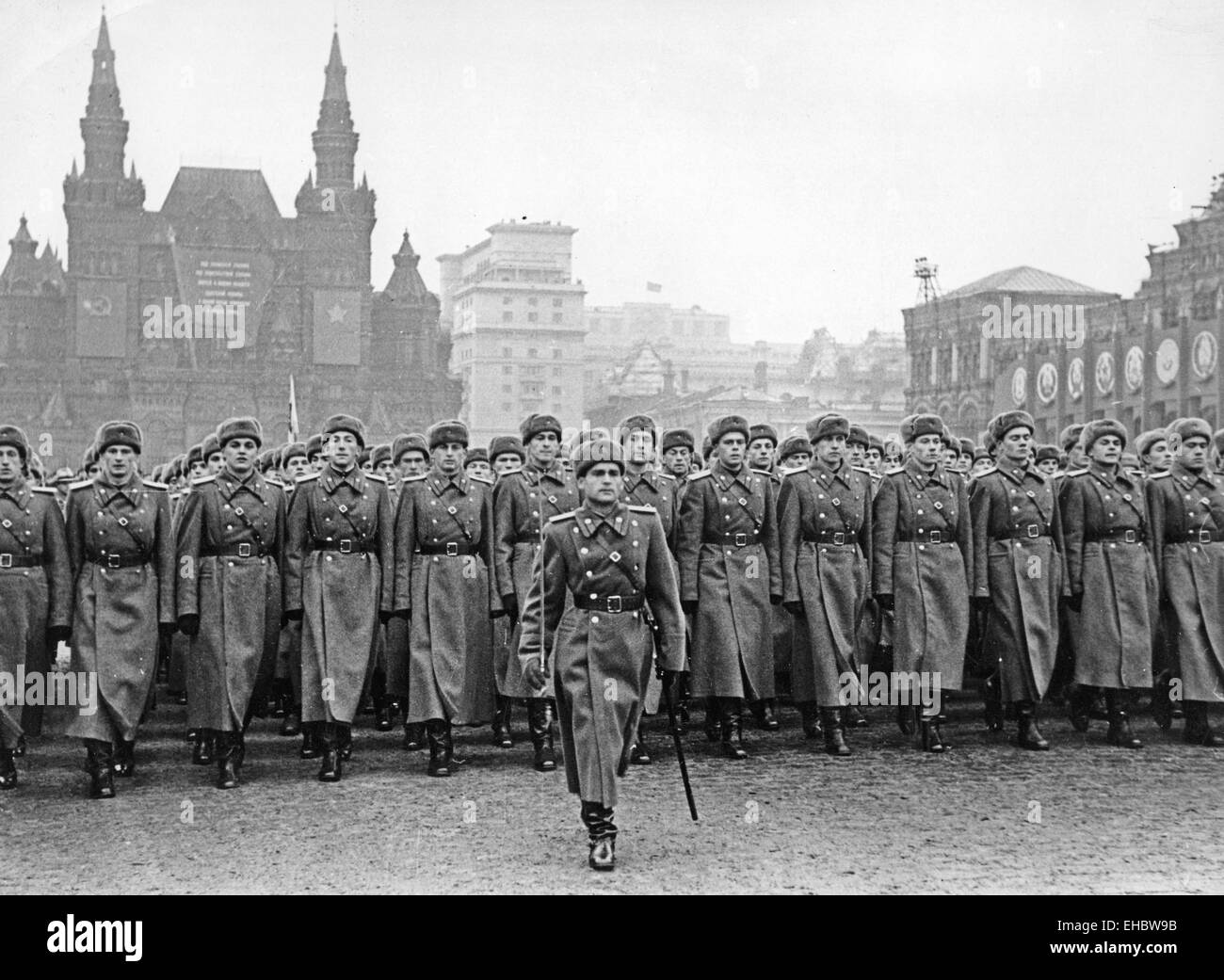 MOSCOW PARADE on Red Square for 29th Anniversary of the Soviet Union ...