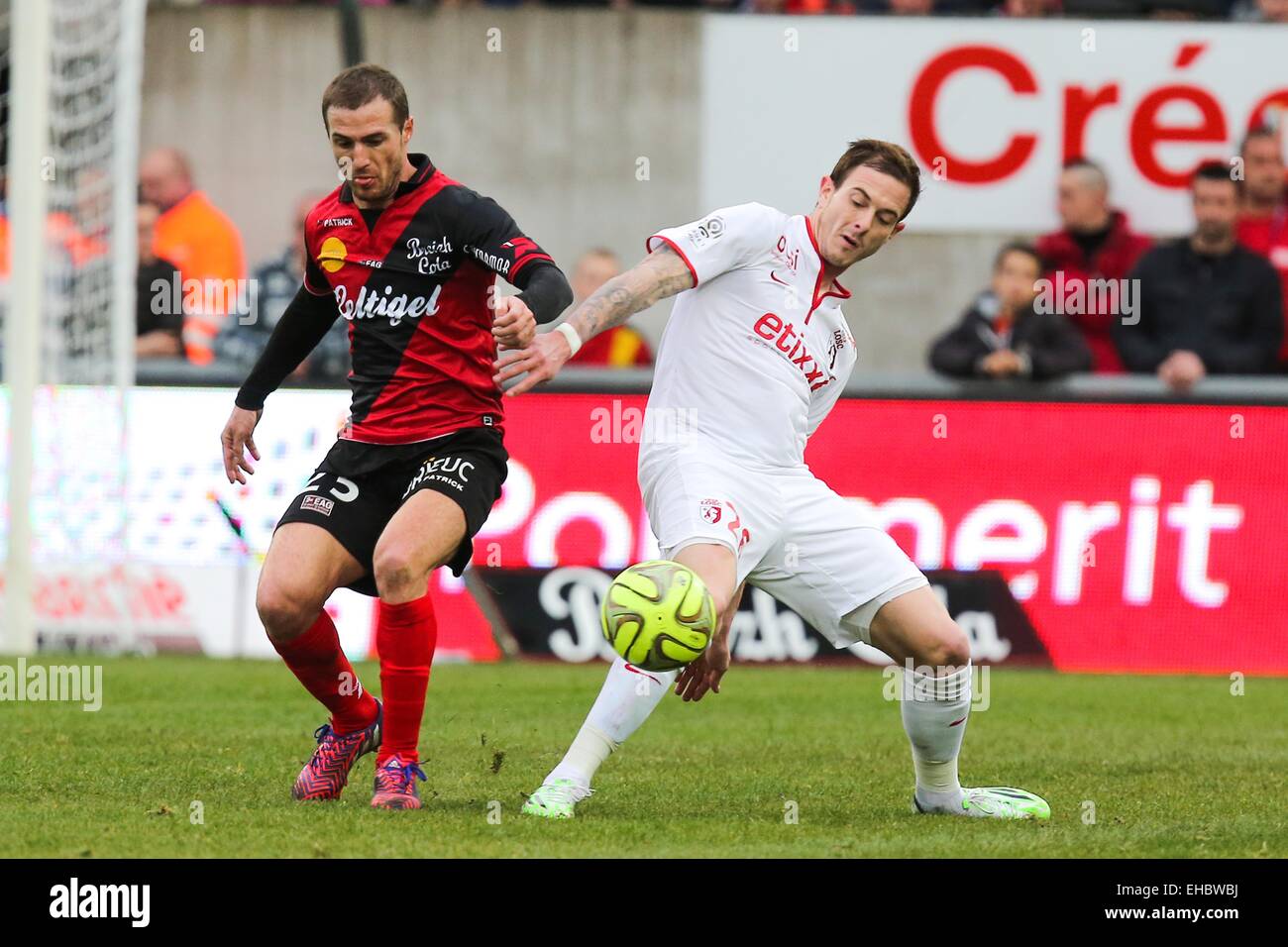 Reynald LEMAITRE/Nolan ROUX - 08.03.2015 - Guingamp/Lille - 28eme ...