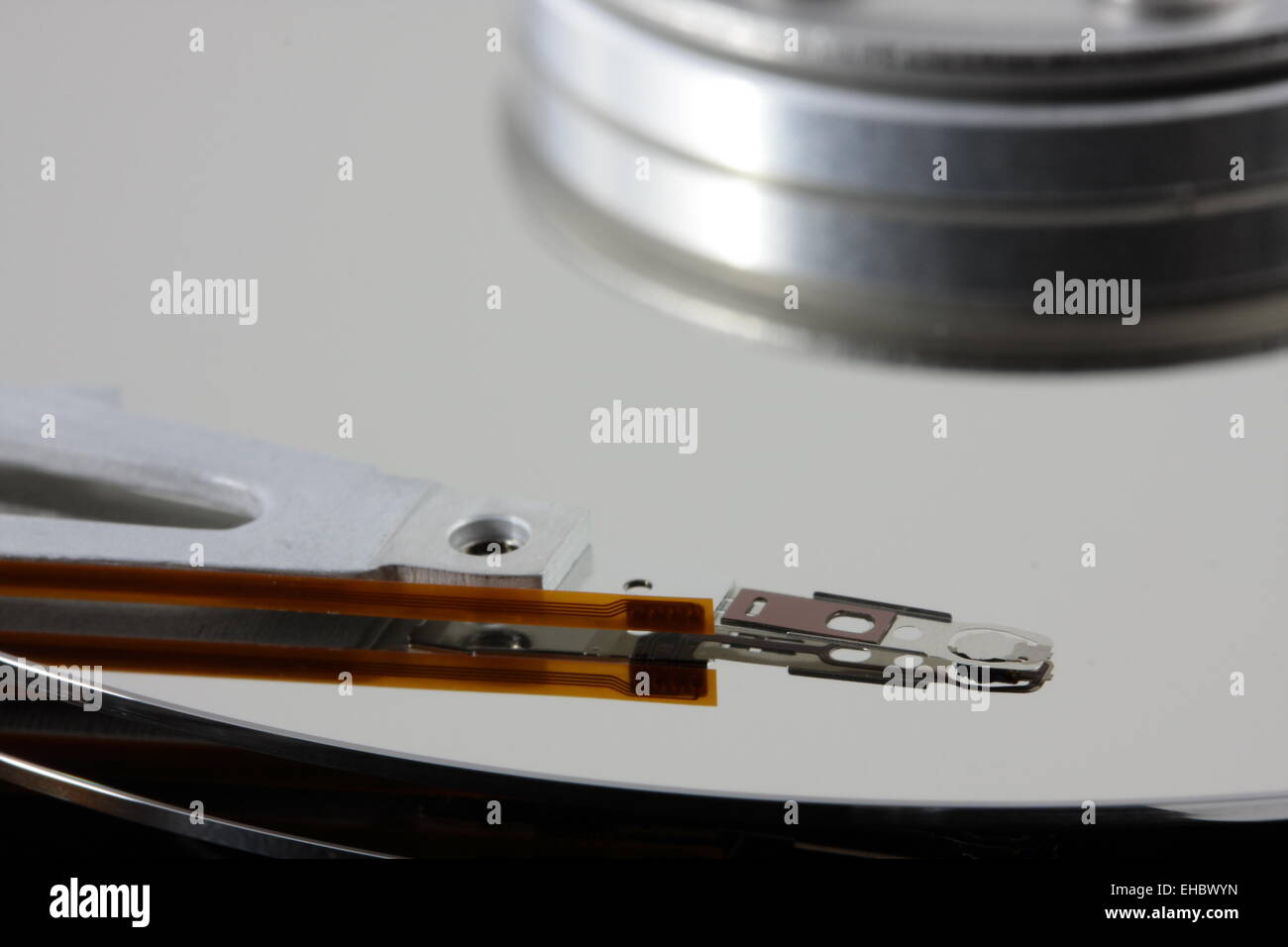 a detail of a computer hard disk Stock Photo - Alamy