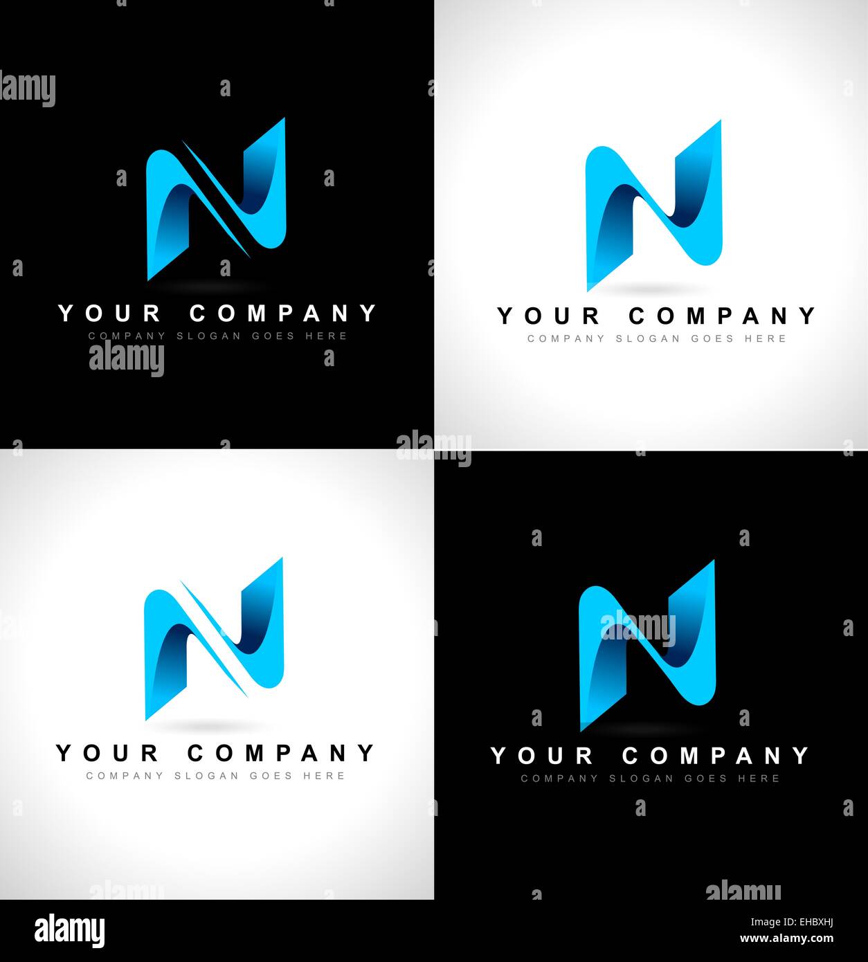Letter n logo hi-res stock photography and images - Alamy
