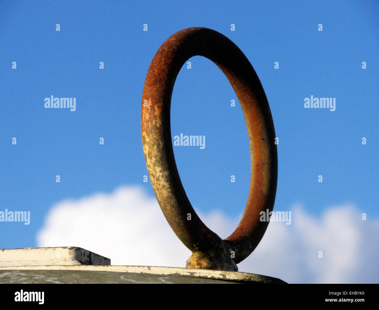 Ring of waste container Stock Photo - Alamy