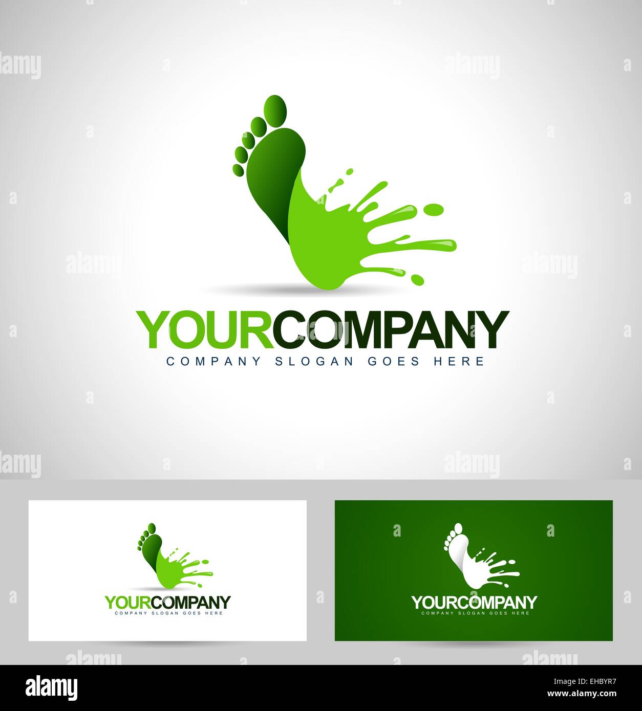 Foot Splash Design. Creative with a splash and a foot shape Stock Photo ...