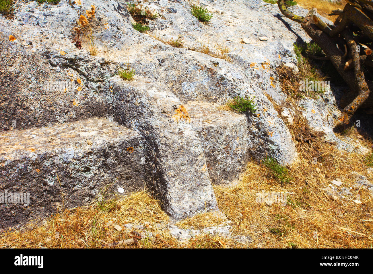 Co. Balati, prehistoric altar. Sicily Stock Photo - Alamy