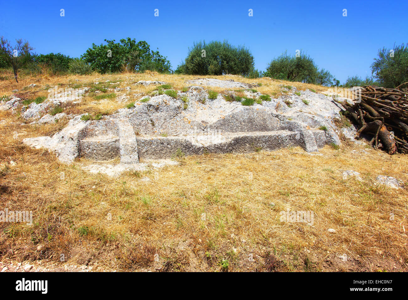 Co. Balati, prehistoric altar. Sicily Stock Photo - Alamy