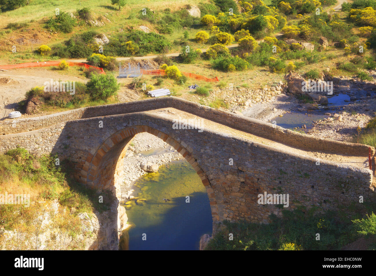 Cerami medieval bridge. Sicily Stock Photo - Alamy