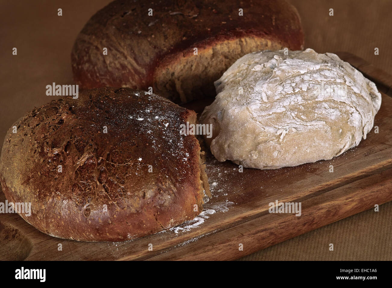 Fresh country bread Stock Photo - Alamy