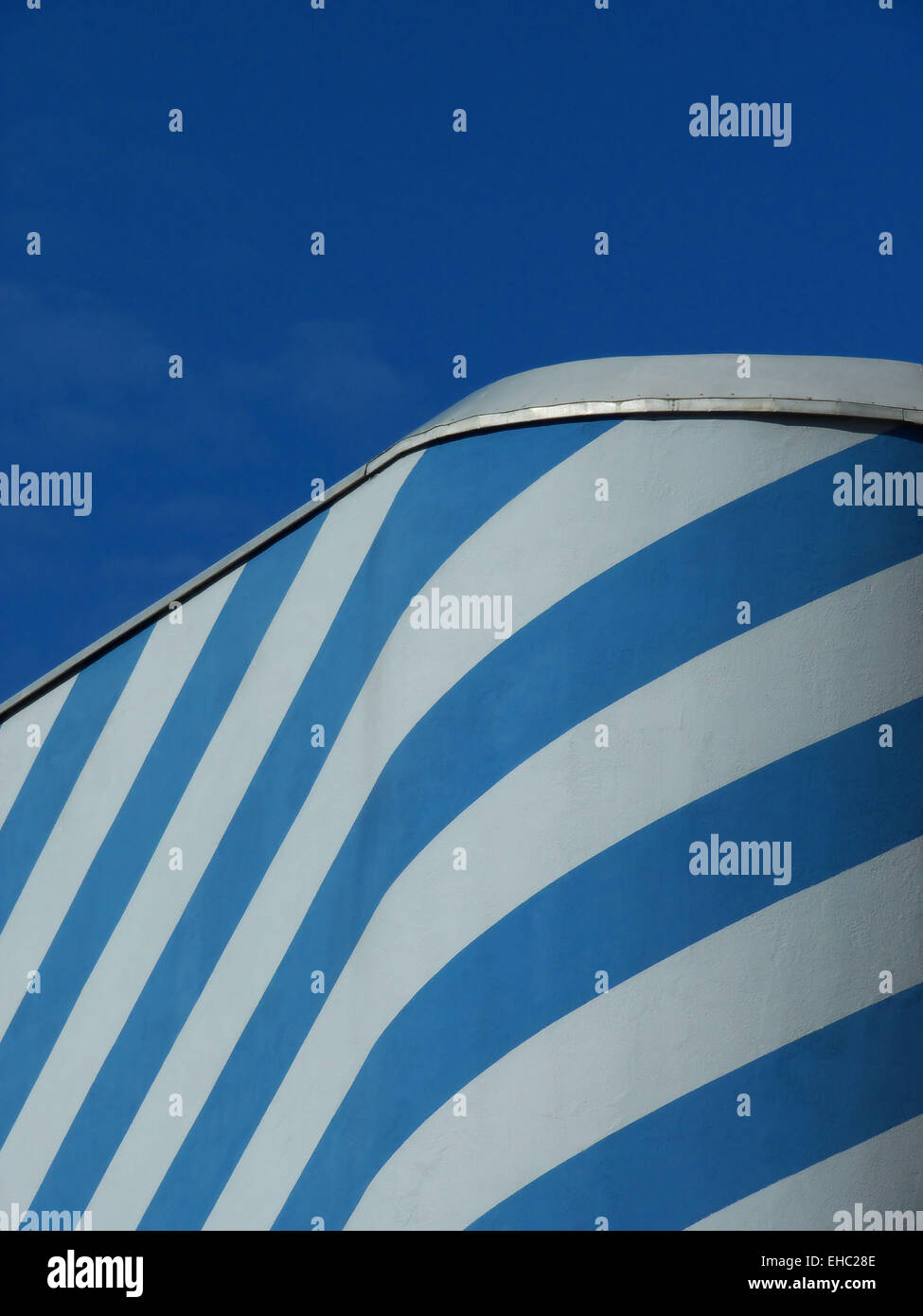 Blue and white building hi-res stock photography and images - Alamy