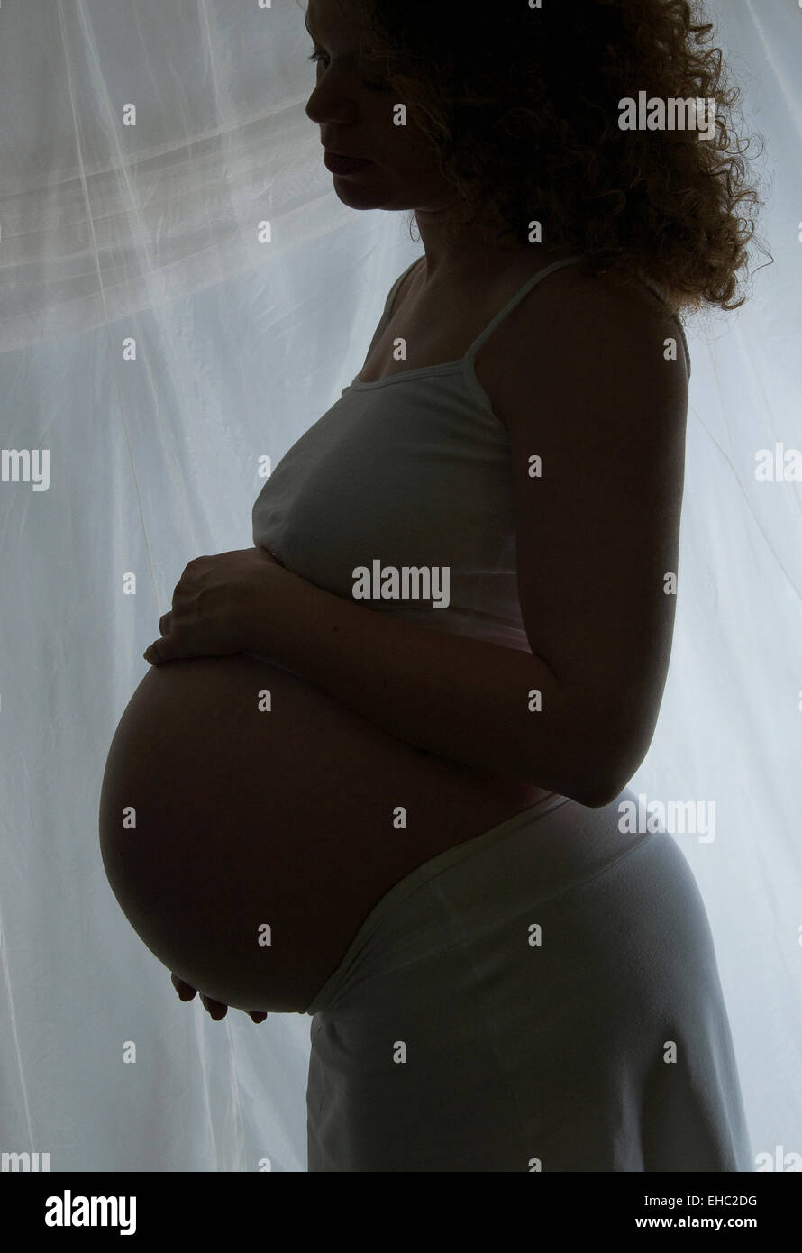 8 Months Pregnant With Twins Belly