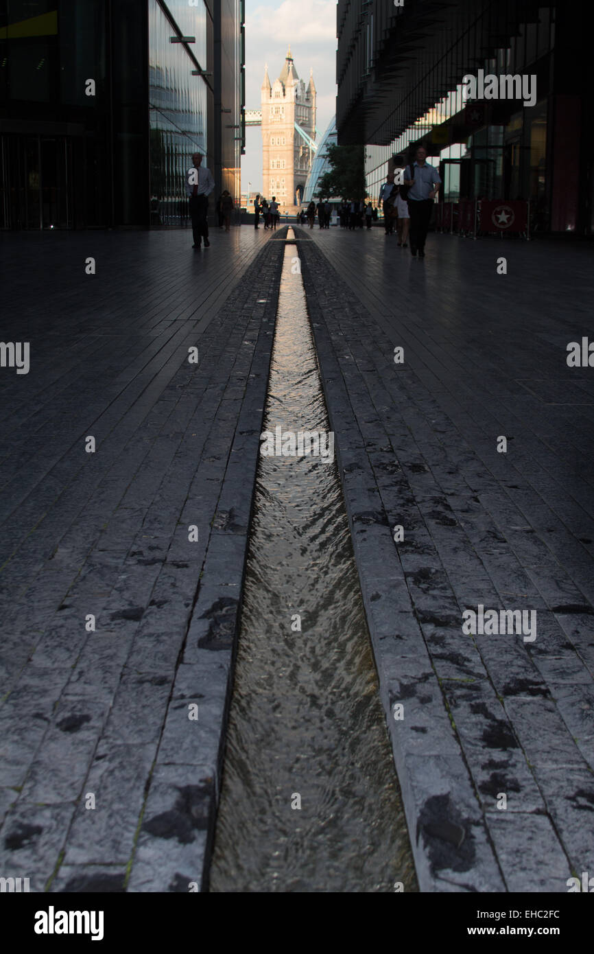 Looking towards Tower Bridge from More London Stock Photo - Alamy