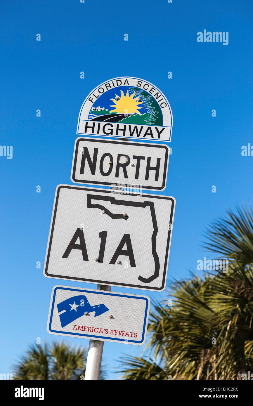 Highway a1a hi-res stock photography and images - Alamy
