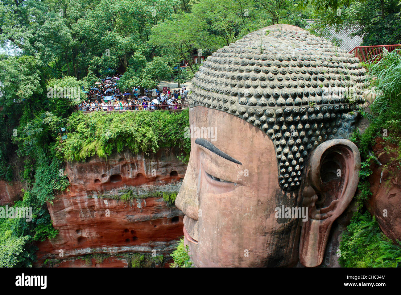 Photography of the Leshan Giant Buddha Stock Photo - Alamy