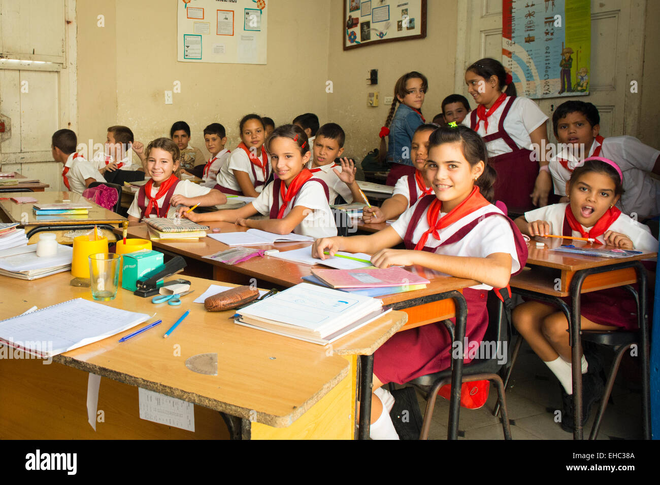 School Uniform Classroom Caribbean High Resolution Stock Photography ...