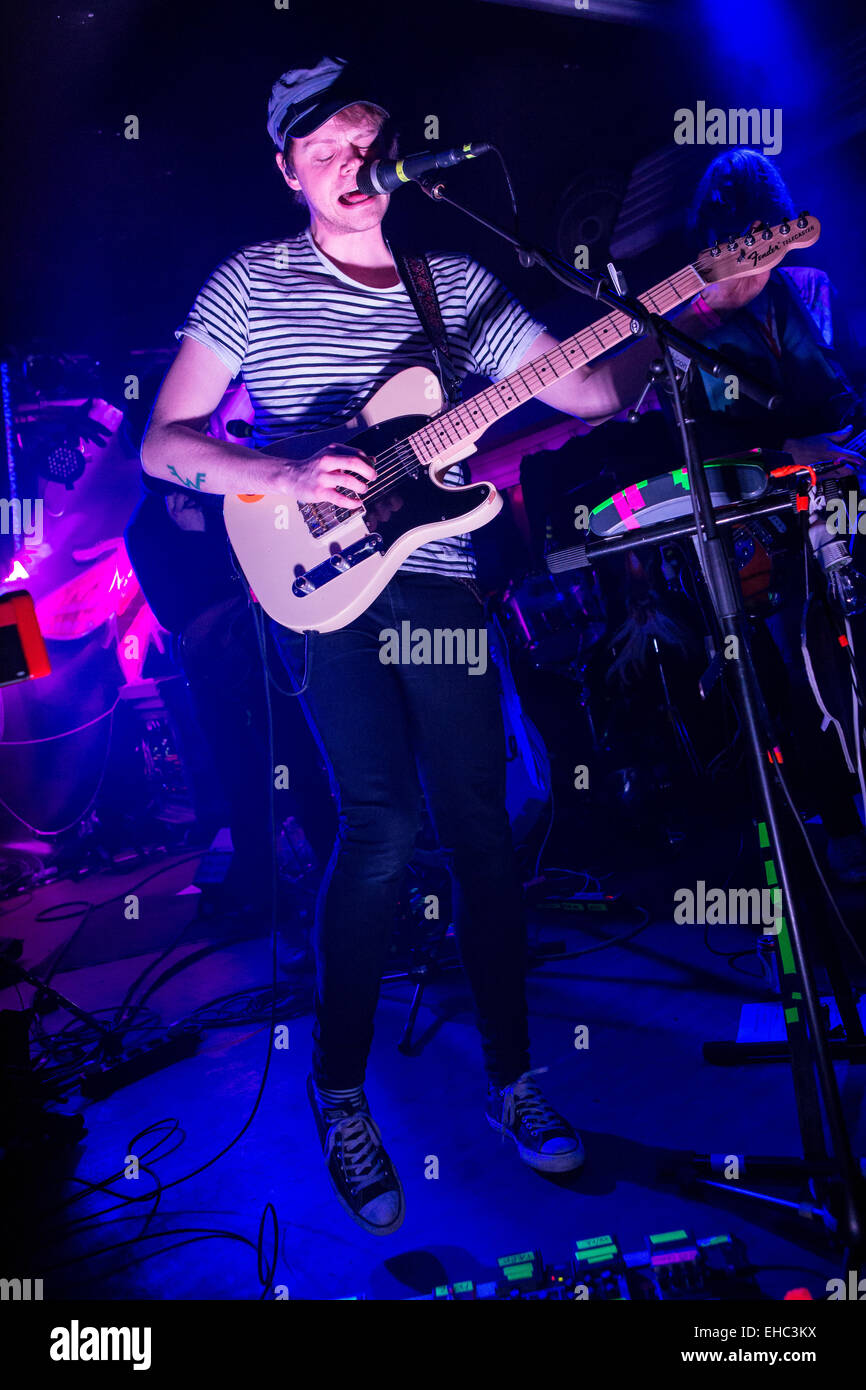 Segrate Milan Italy. 10th March 2015. The Norwegian indie pop band TEAM ...