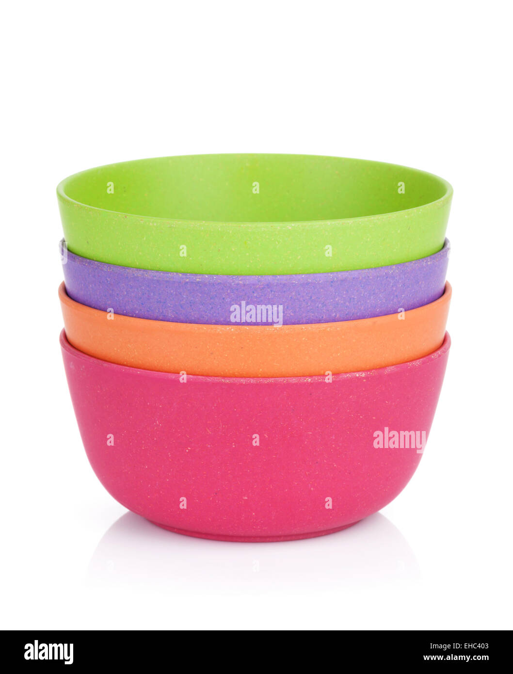 Colorful bowls. Isolated on white background Stock Photo - Alamy