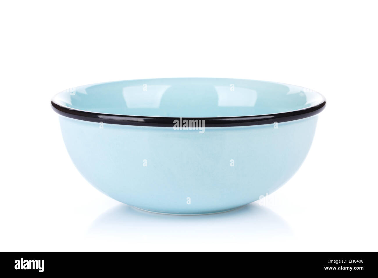 Empty clean bowl. Isolated on white background Stock Photo - Alamy